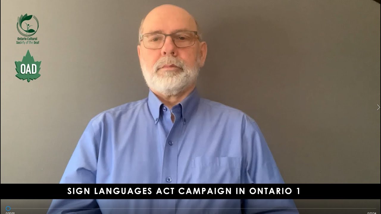 Sign Languages Act campaign - ASL - YouTube