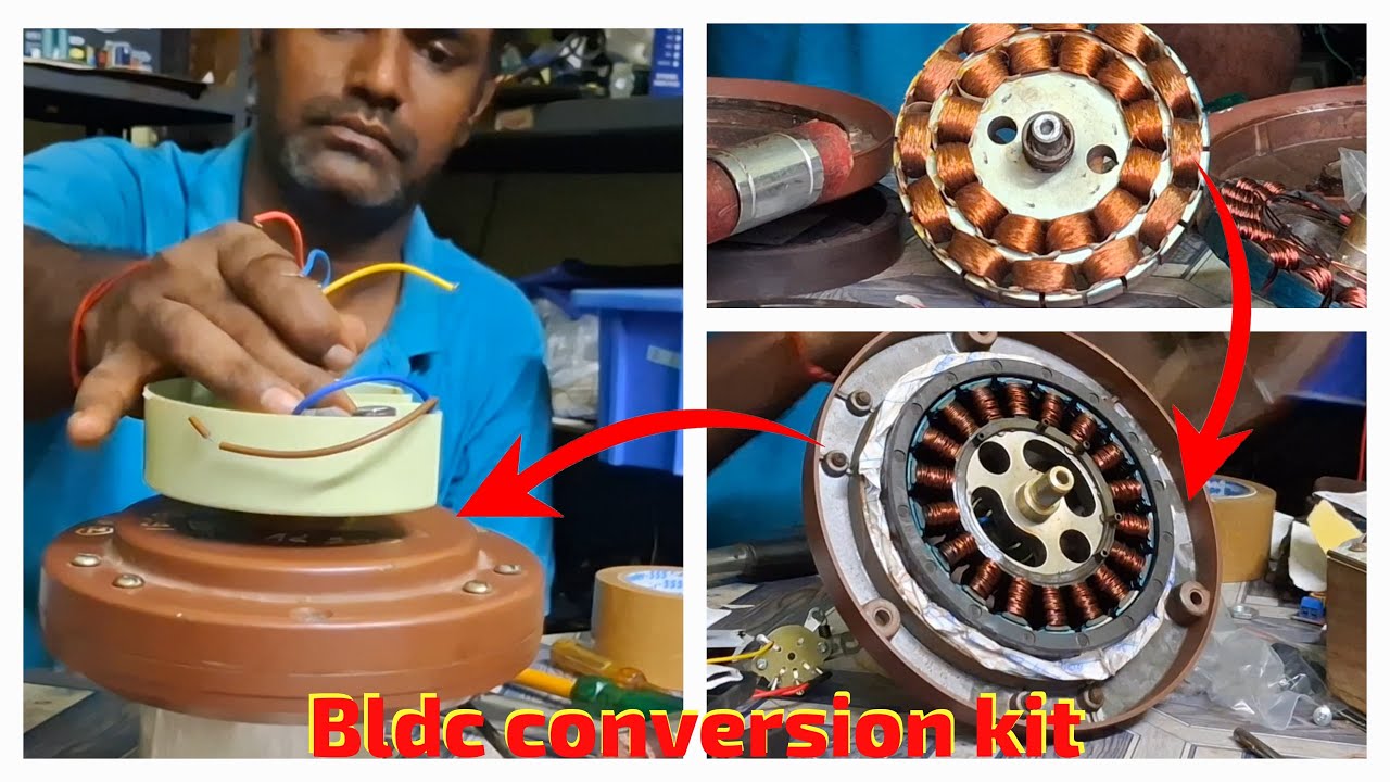 How to Bldc ceiling fan conversion kit fixing,bldc fan kit, - YouTube