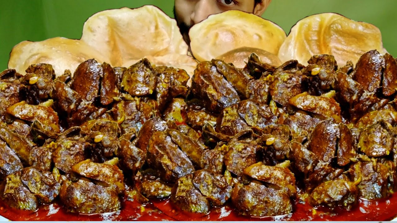 Delicious Duck Liver Curry Puri Eating | 1 Kg Liver Gizzard Curry And ...