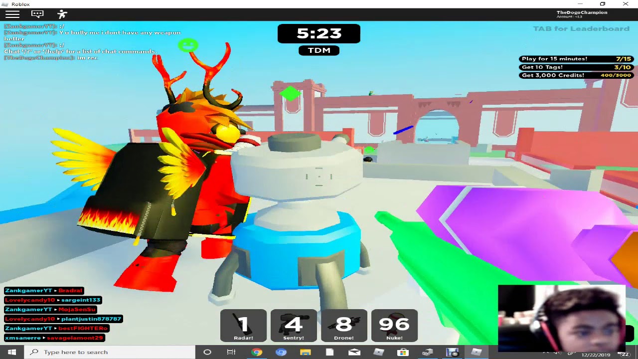 trying out webcam on roblox(splatoon in roblox) - YouTube
