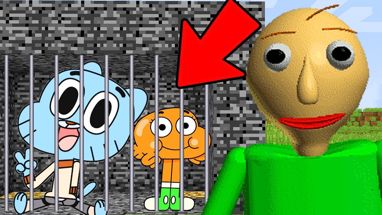 BALDI'S BASICS TRAPPED GUMBALL IN MINECRAFT! - YouTube