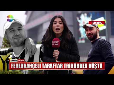 Fenerbahçeli taraftar tribünden düştü