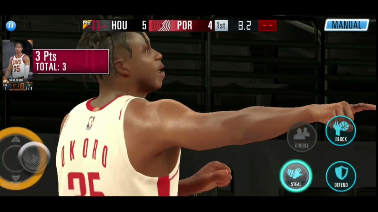 NBA 2K Mobile!!! HOUSTON vs PORTLAND - YouTube