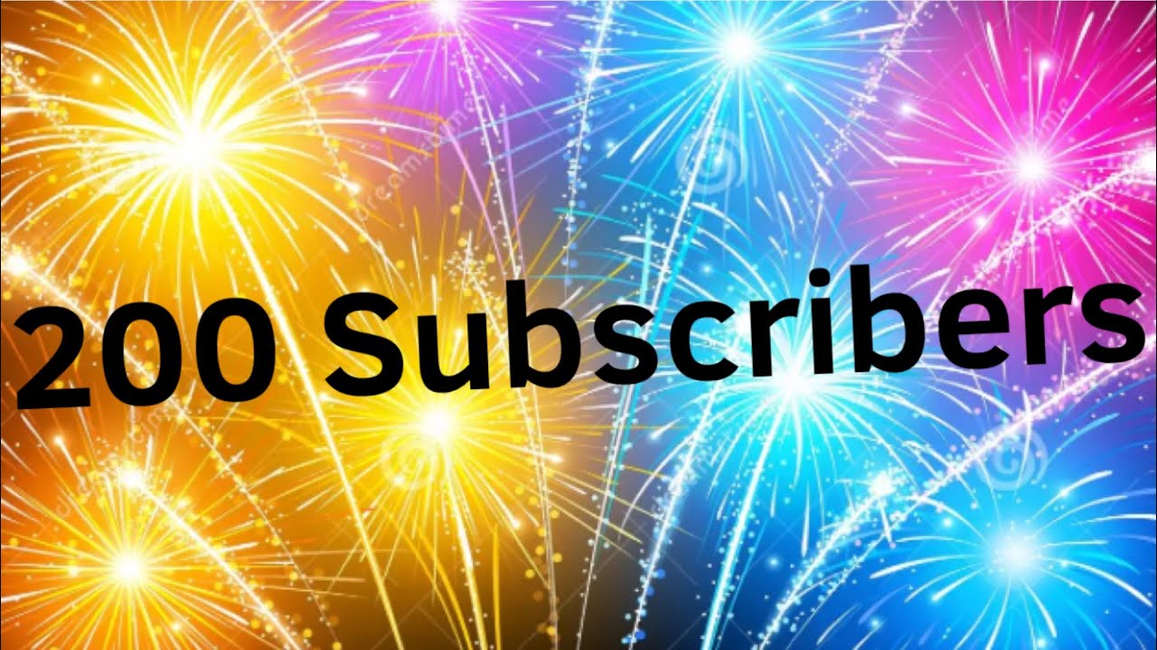 Thank you for 200 Subscribers - YouTube