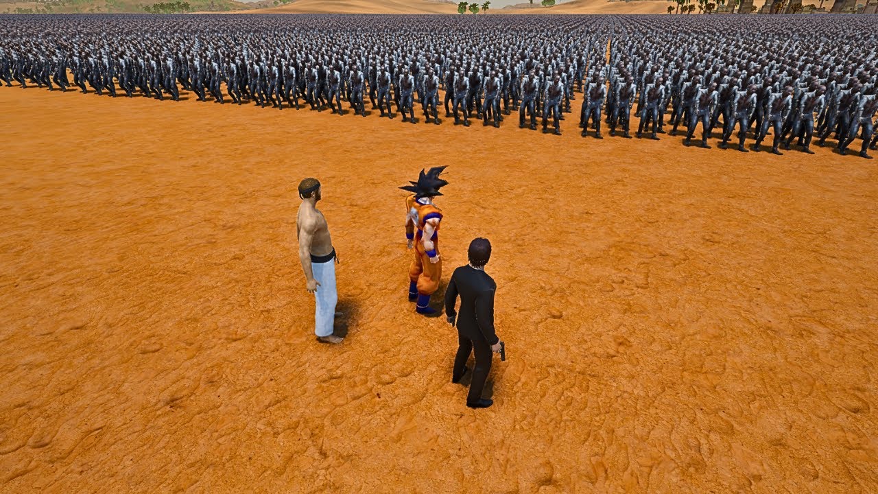 JOHN WICK, CHUCK NORRIS, GOKU VS 500,000 ZOMBIE - ULTIMATE EPIC BATTLE ...