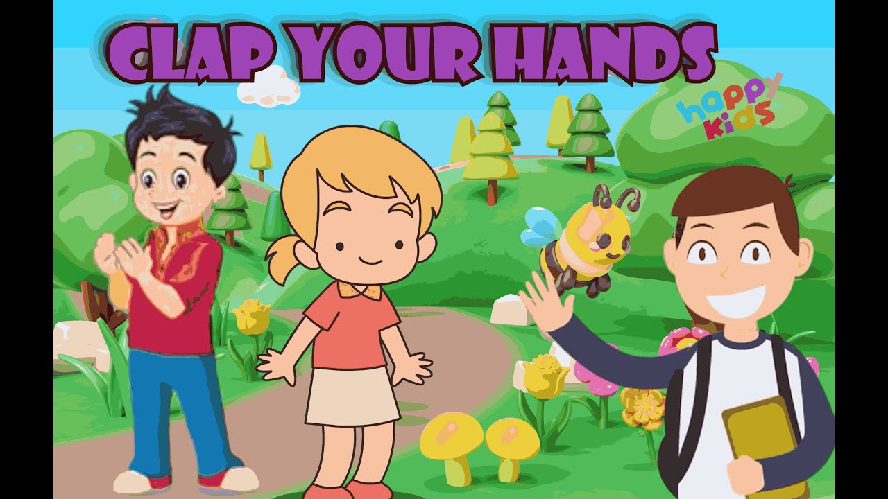 Clap Your Hands - 3D Animation English Nursery rhyme for children with ...