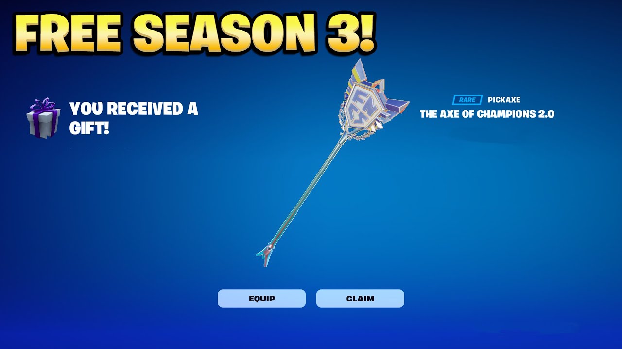 How To Get FNCS PICKAXE for FREE in Fortnite! (Chapter 5 Season 3 ...