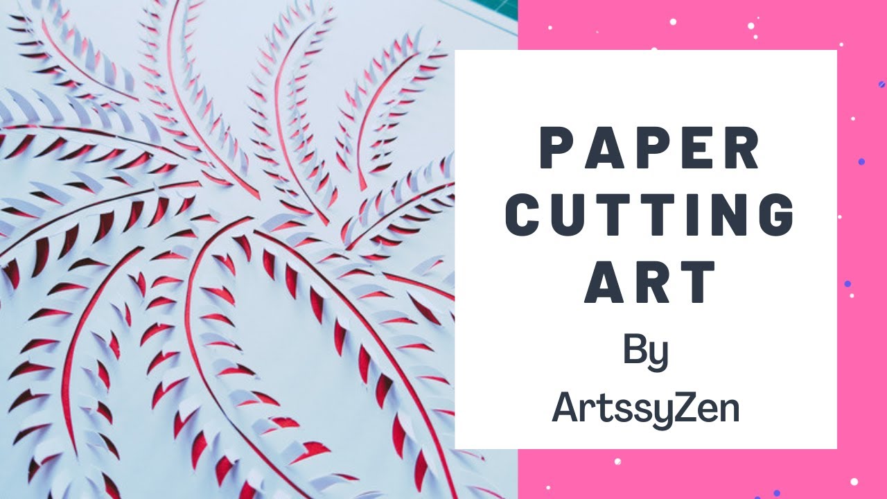 How to make Papercut Pattern | Paper Cutting Art | Leaf Design | DIY ...