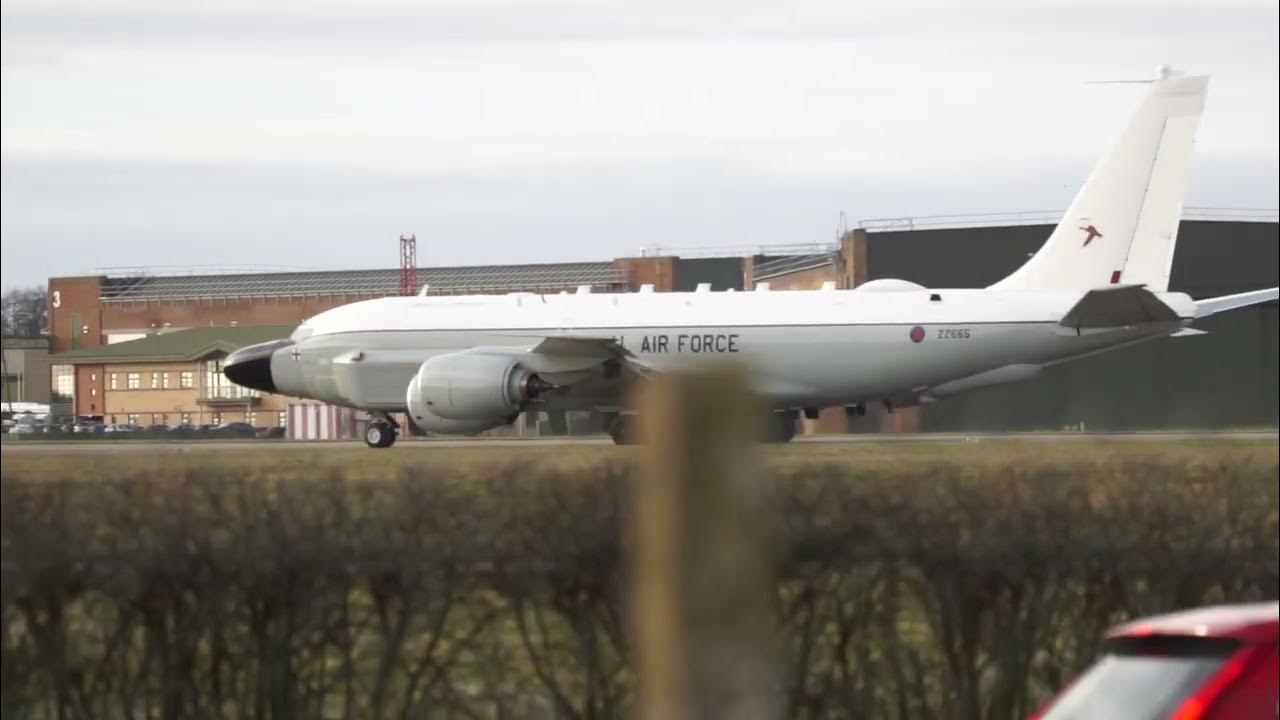 RAF rc135 taking off from RAF Waddington 16/12/24 - YouTube