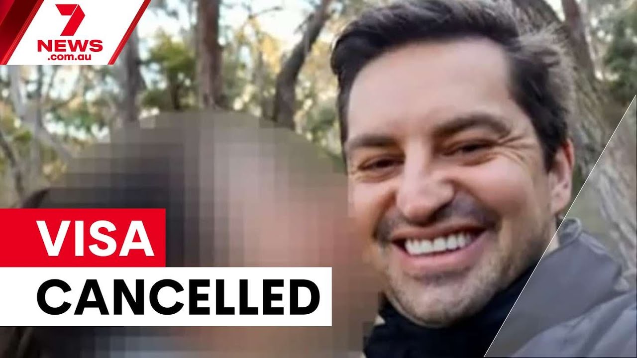 Neo-Nazi Matthew Gruter detained after visa cancellation | 7NEWS - YouTube