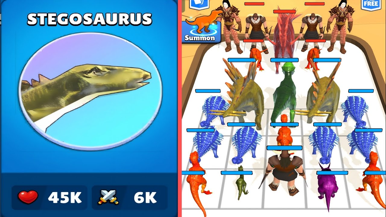 Max Level in Merge Dinosaur Fusion: Stegosaurus Dinosaur Monster Fusion ...