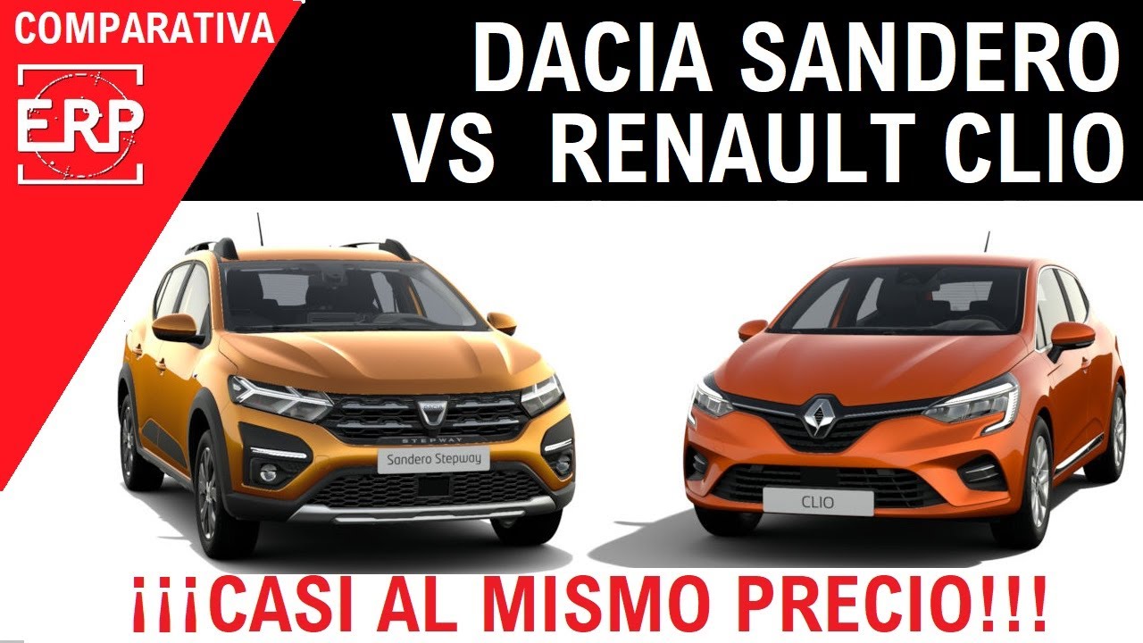 Dacia SANDERO / Stepway VS Renault CLIO | COMPARATIVA de precio y ...