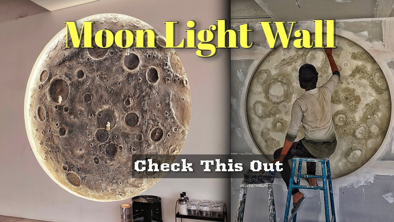 Texture MOON ART | Realistic Moon Lamp | start to finish complete video ...