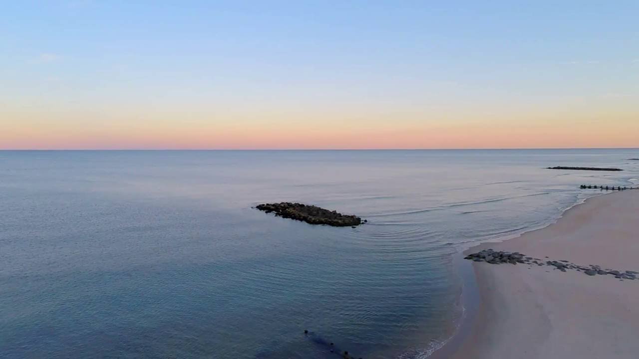 Spring Lake Beach Aerial - YouTube