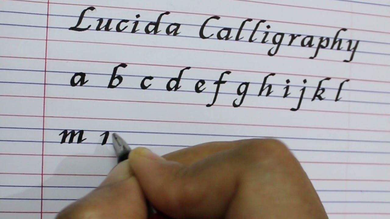 How To Write Small Letters In Lucida Handwriting Italic Calligraphy How To Write Small Letters In Lucida Handwriting Italic Calligraphy