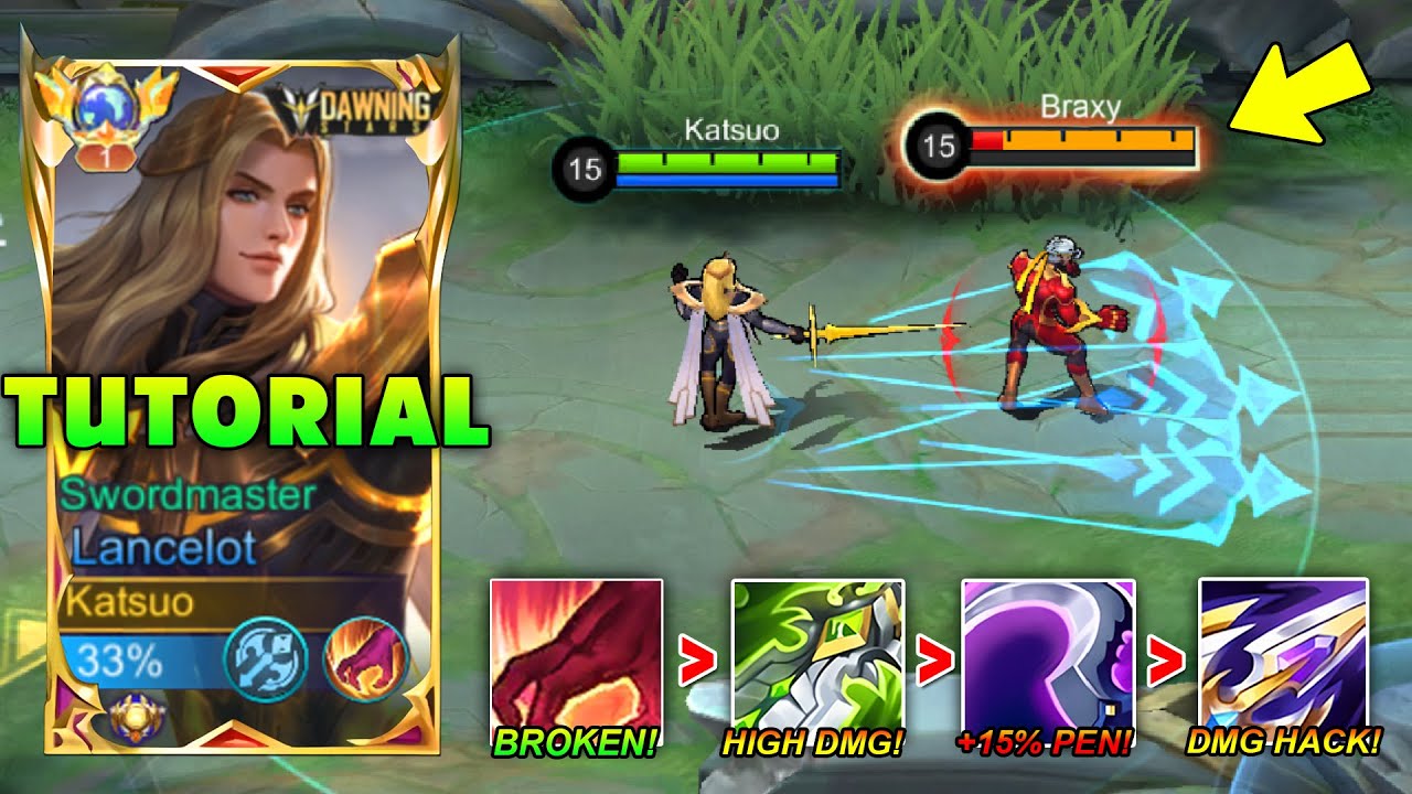 LANCELOT WTF DAMAGE BROKEN BUILD FOR SOLO RANKED MATCH! | ( EXPLAINED ...