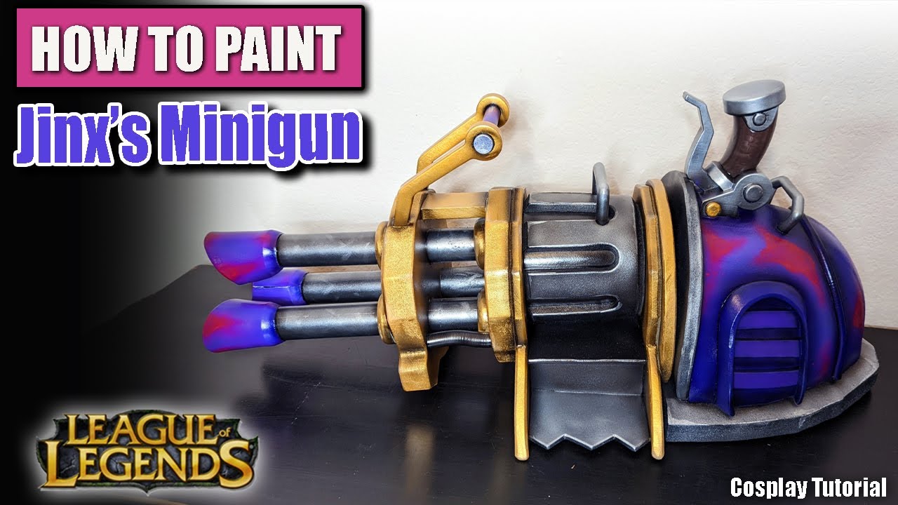 I made Arcane Jinx's Minigun "Pow-Pow" from the game League of Legends ...