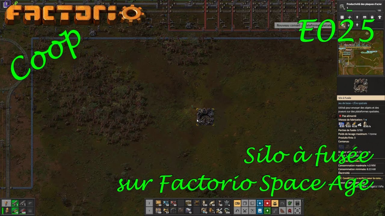 Silo à fusée | Factorio Coop E025 #gameplayfr #letsplayfr #factorio - YouTube