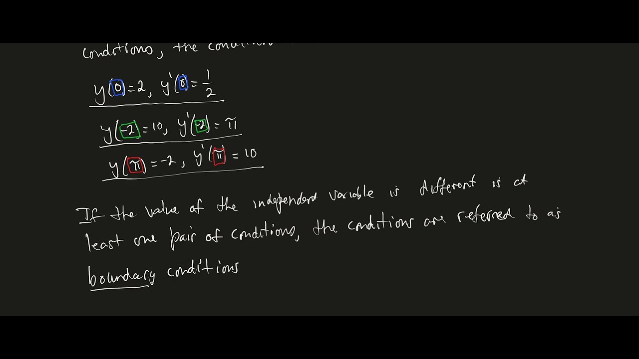60 Initial Value Problems vs Boundary Value Problems - YouTube