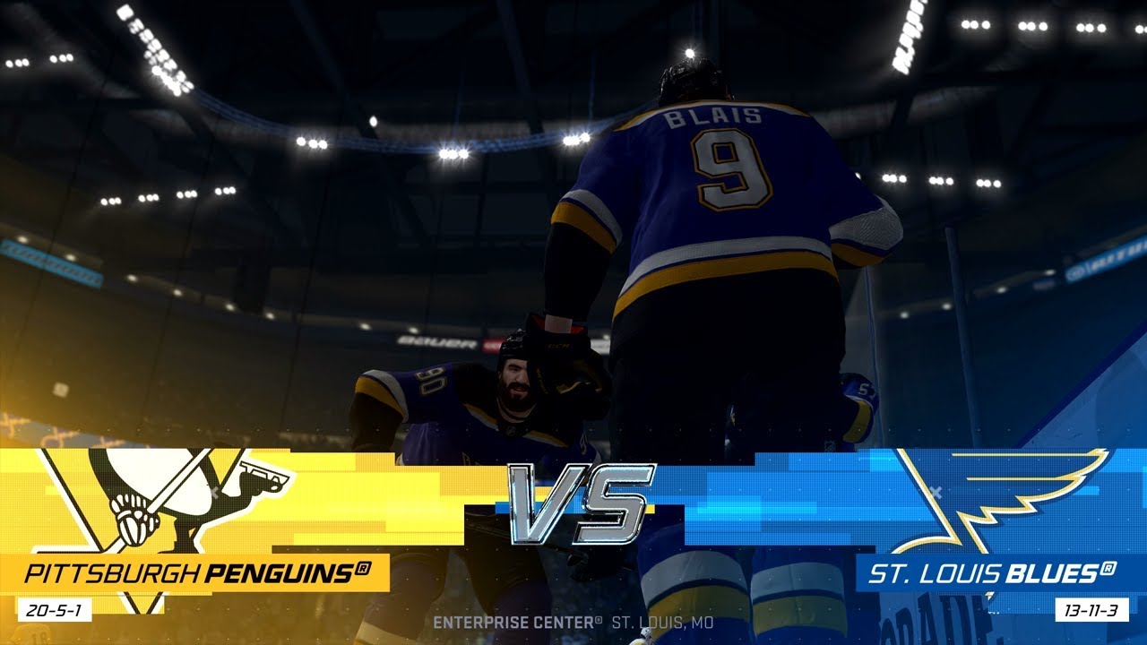 NHL 20 (PS4) - 2019-20 - Game 27 @ Blues - YouTube