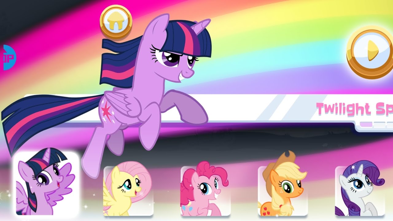 My little pony rainbow running game Twilight sparkle game - YouTube
