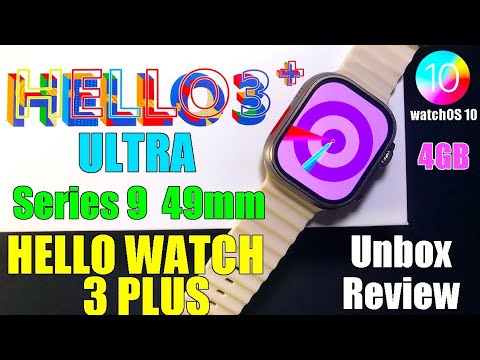 HELLO ULTRA 3+ HELLO WATCH 3 PLUS Smart Watch Series 9 49MM WatchOS 10 ...