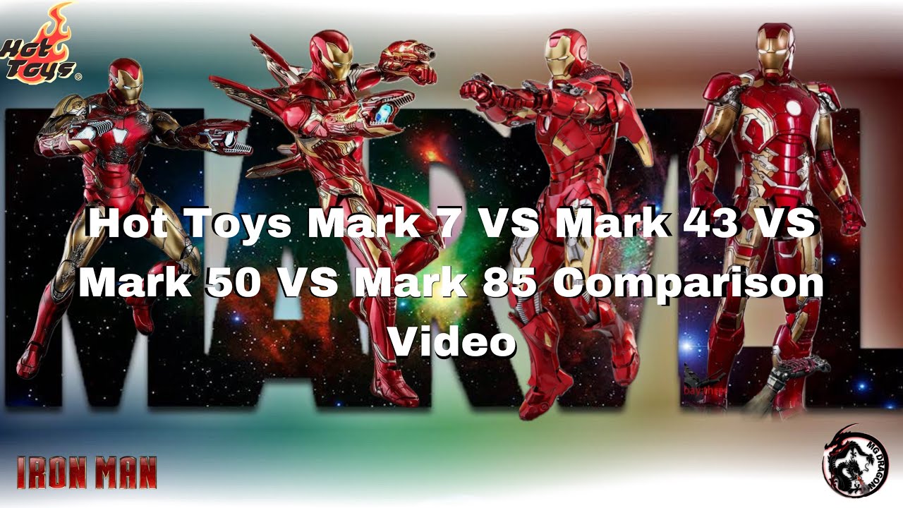 Hot Toys Mark 7 VS Mark 43 VS Mark 50 VS Mark 85 Comparison Video - YouTube