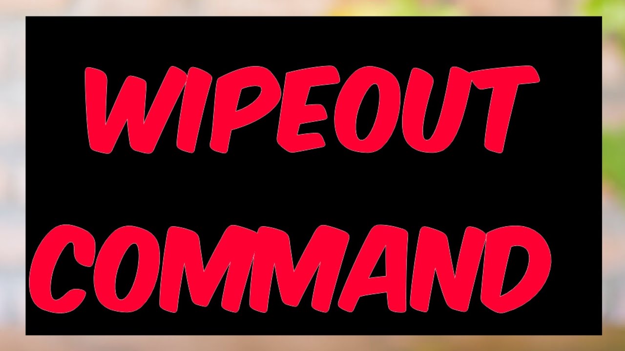 WIPEOUT COMMAND IN AUTOCAD - YouTube