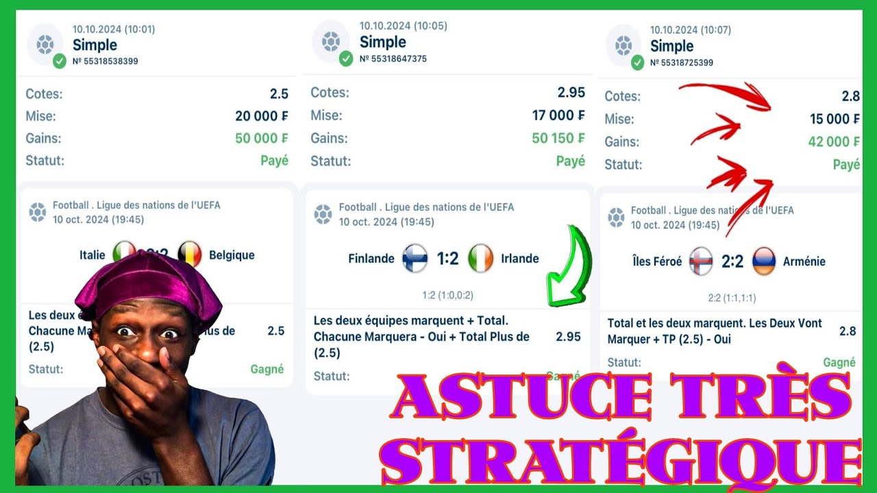 Astuce très stratégique pour gagner tes paris - YouTube