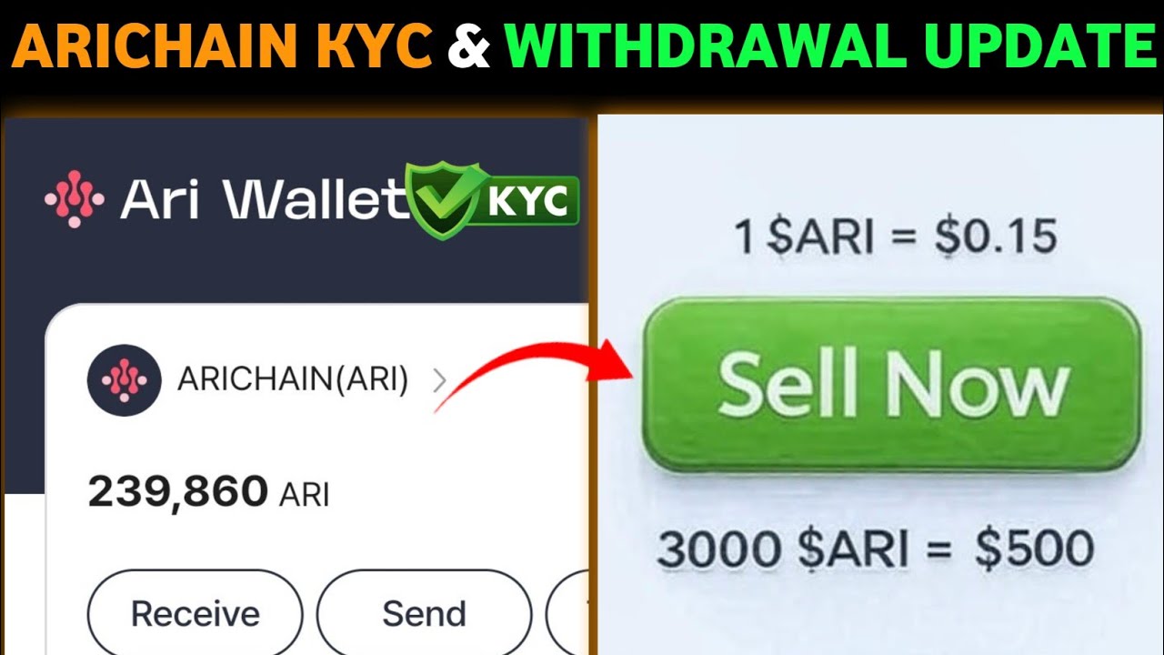 ARICHAIN WITHDRAWAL & KYC UPDATE | Ari wallet Listing Date - YouTube