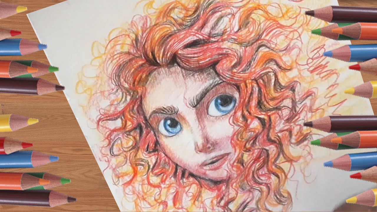 How To Draw Merida from Brave Step By Step Pencil Drawing for Beginners ...
