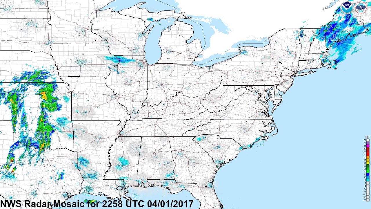 National Radar Loop 03/29/2017 0803 PM EDT to 04/07/2017 0608 AM EDT ...