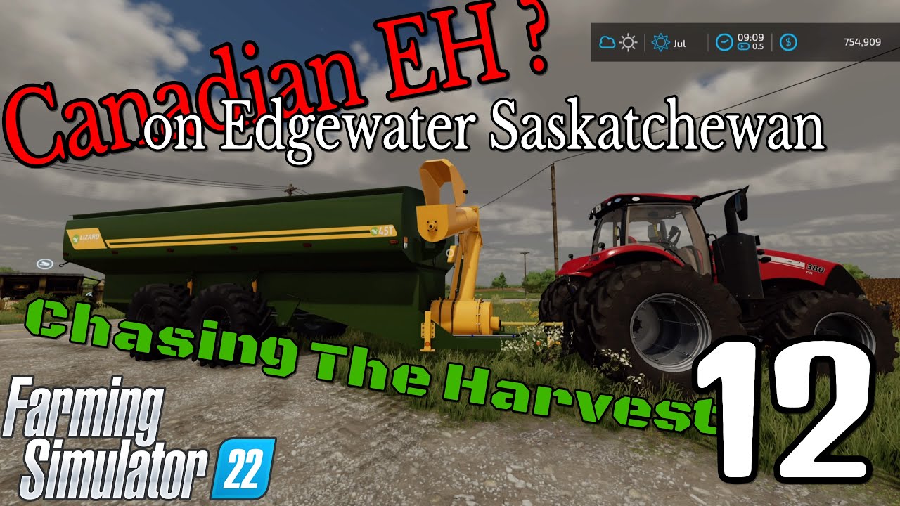Canadian EH? #12 Chasing the Harvest on FS22 - YouTube