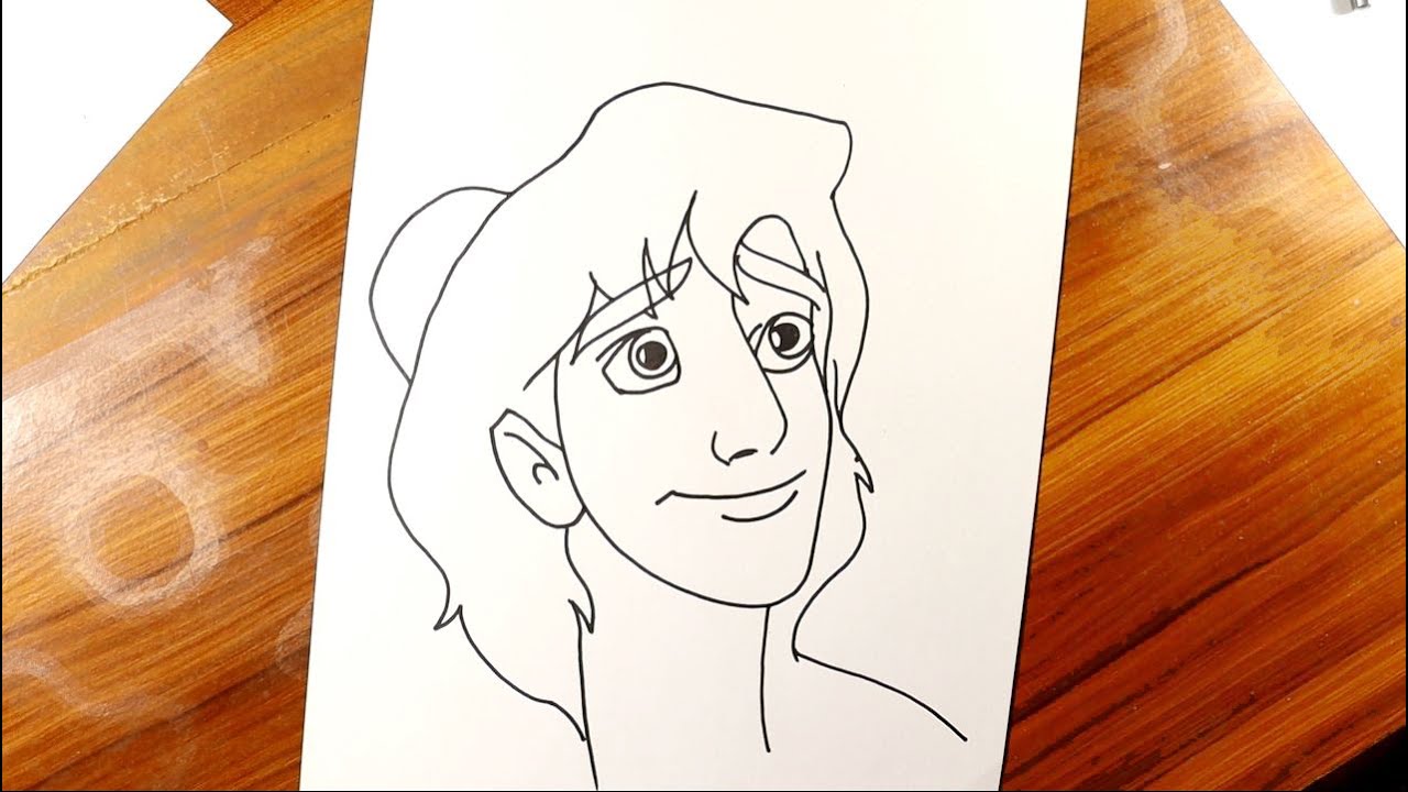 How to draw Aladdin | Real time Drawing Disney Characters Aladdin ...