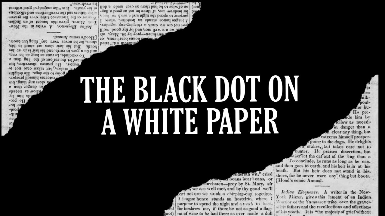 The Black Dot On A White Paper - YouTube