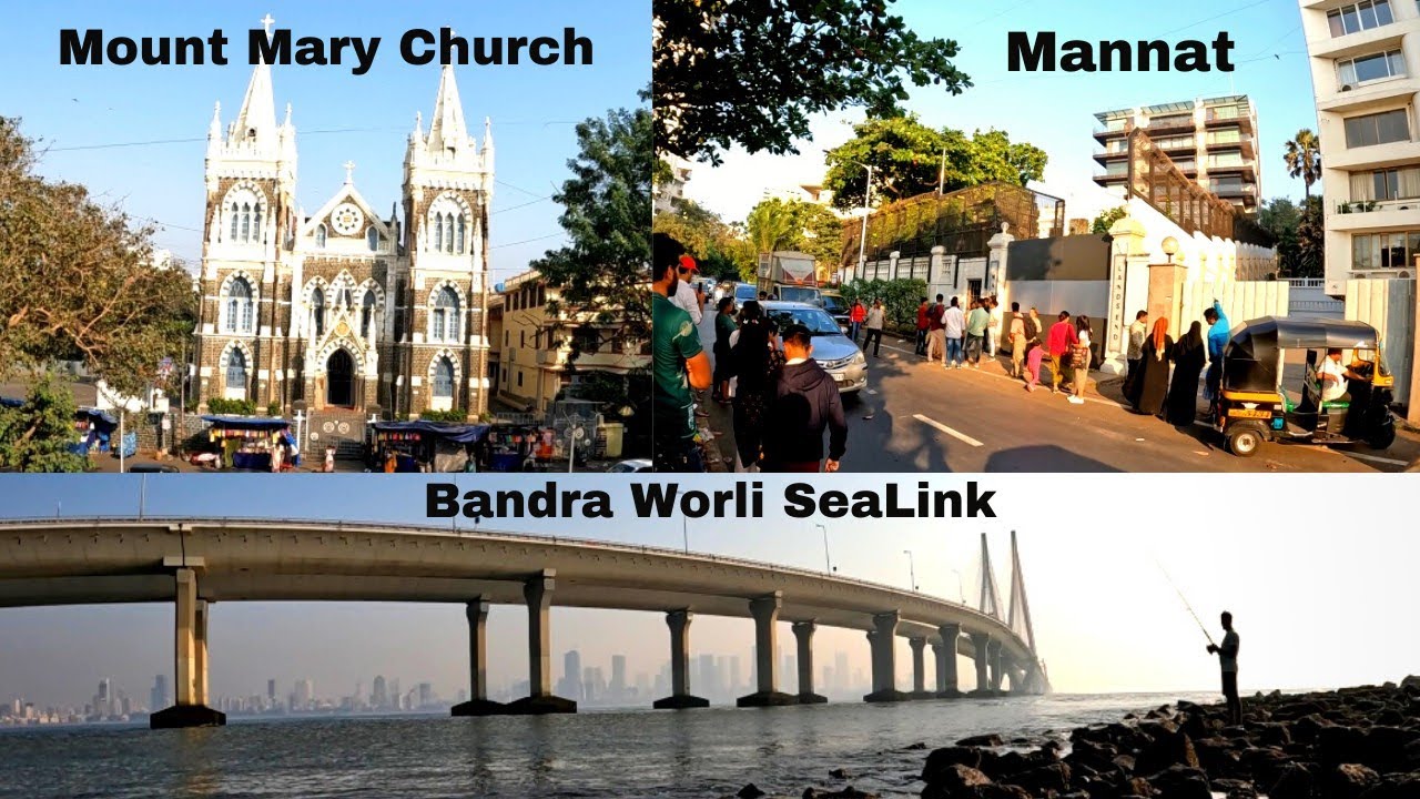 Mount Mary Church | MANNAT Shahrukh khan | Bandra Worli Sealink ...