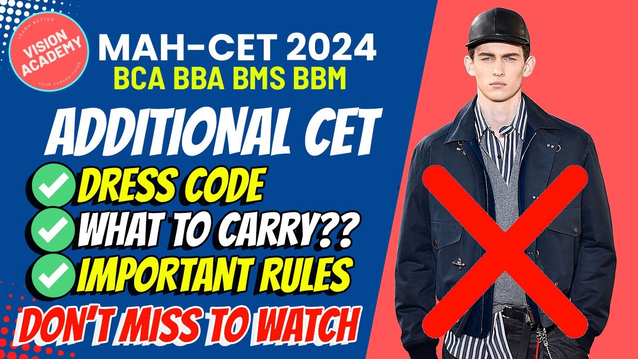 Last Minute Rules, Dress Code, What to Carry to Exam Center - Do's and ...