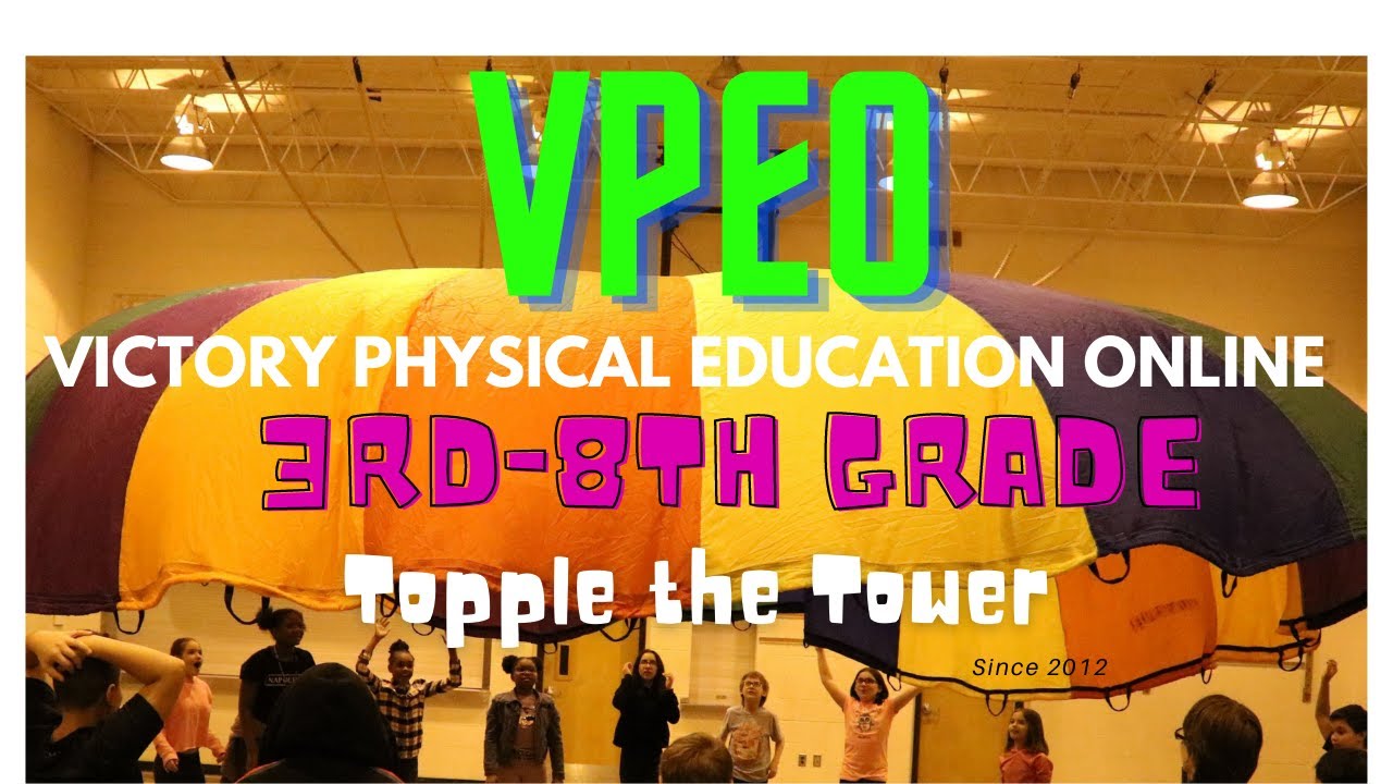 Topple the Tower (PE large group game) - YouTube