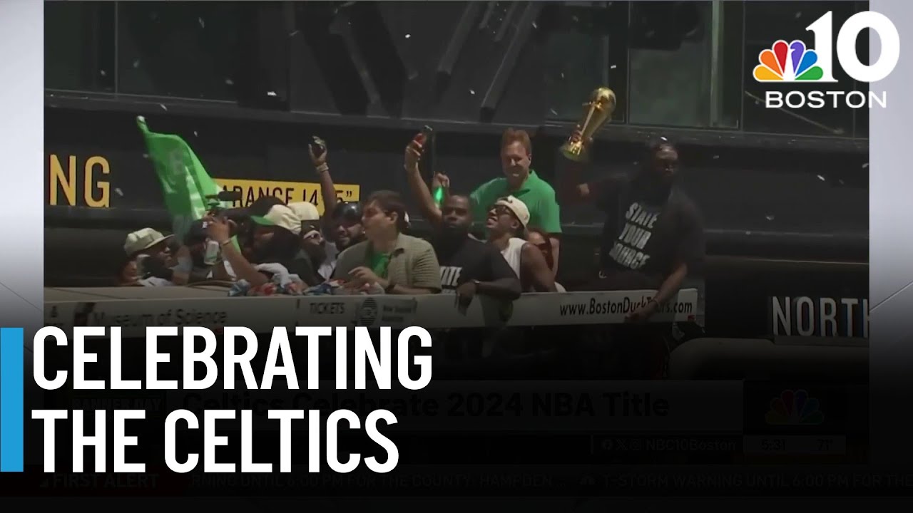 Celebrating the Celtics: A rolling rally and Texas barbeque - YouTube