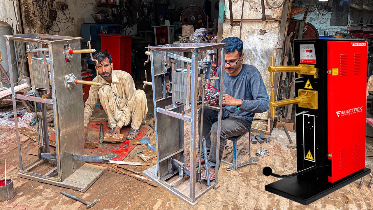 An Amazing Technical Spot Welding Machine Making at Road Factory Mass ...