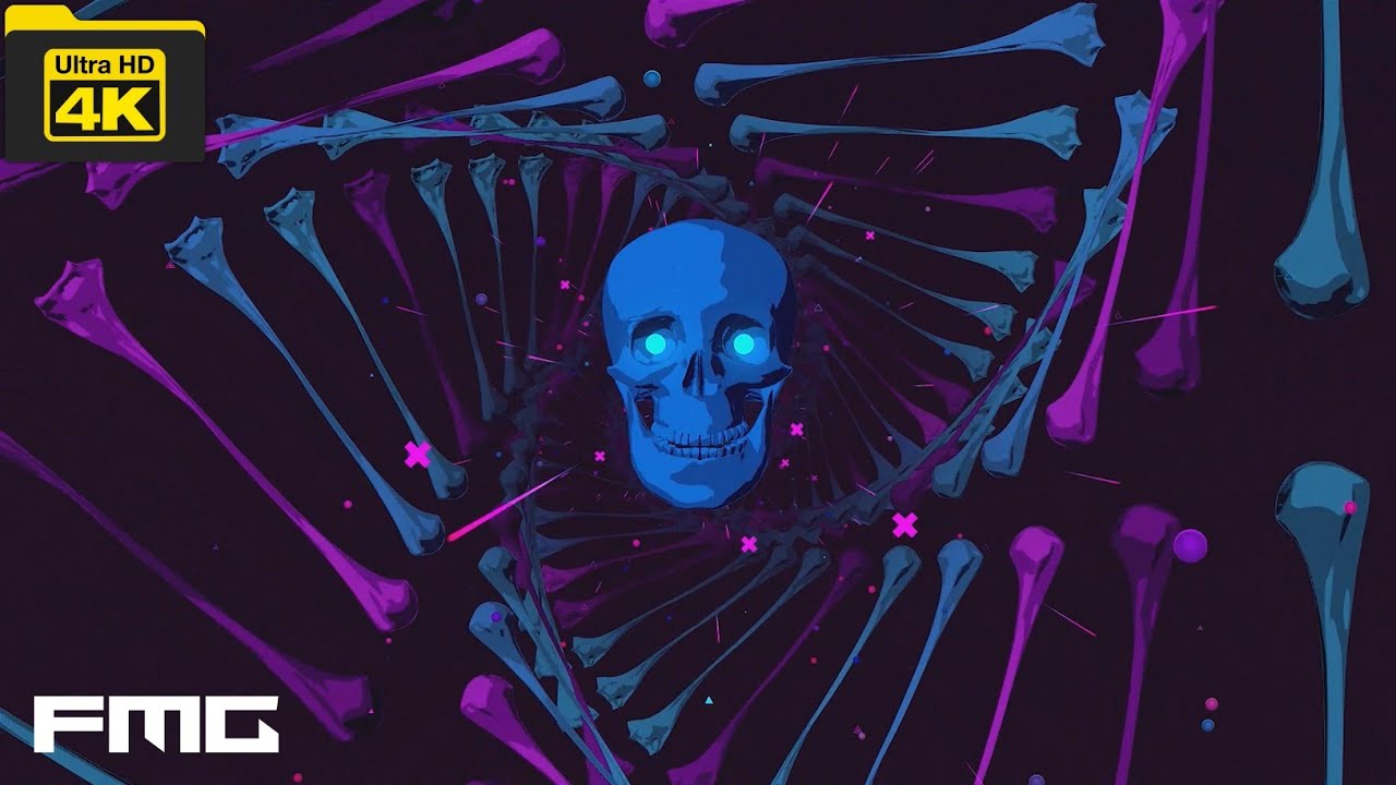 4K Video | Skull loop 02 #50 | No Copyright Vj Loop Video | No ...