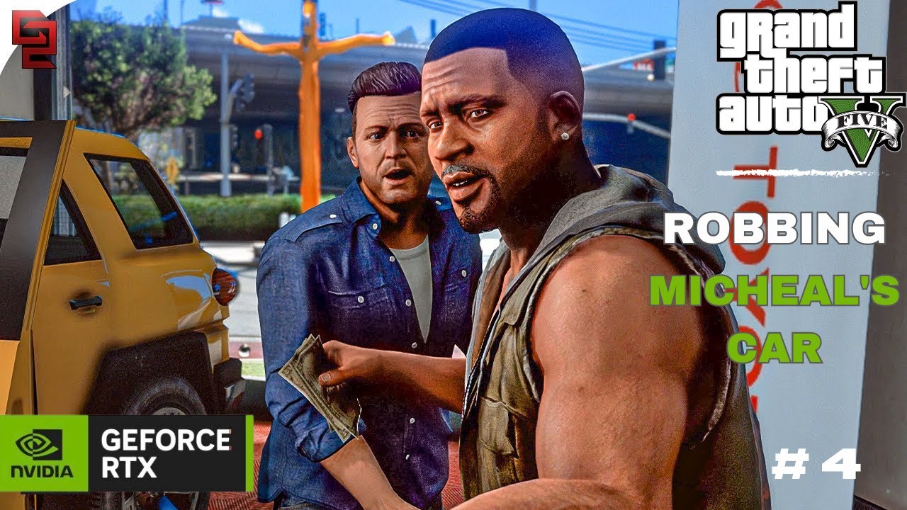 Franklin Trying To Robb Micheal's Car...RTX Enabled - YouTube