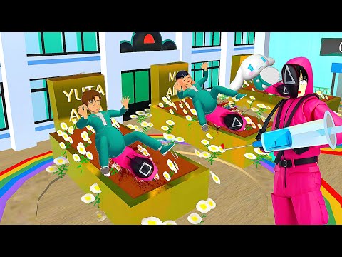 Yuta Mio Hamil Tiba - tiba Meninggal Di Arena Squid Game 2! - Sakura Hamil | Sakura School Simulator