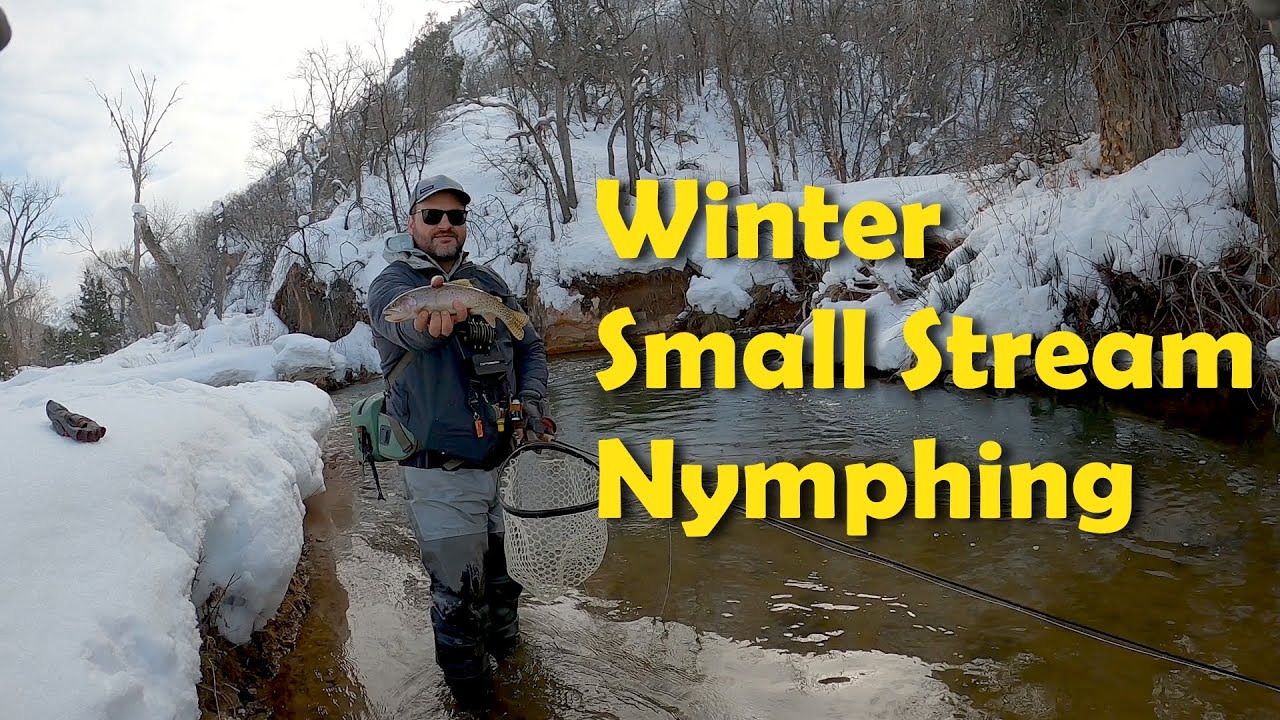 Winter Nymphing a Small Stream - YouTube