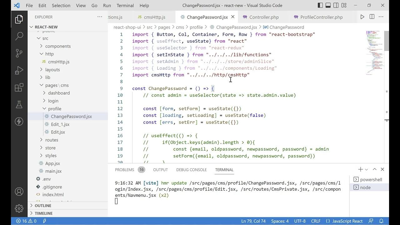 Laravel with React js | E-commerce Project | Part 7 - YouTube