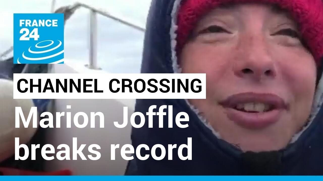 Channel crossing: Marion Joffle breaks record swimming from UK to ...