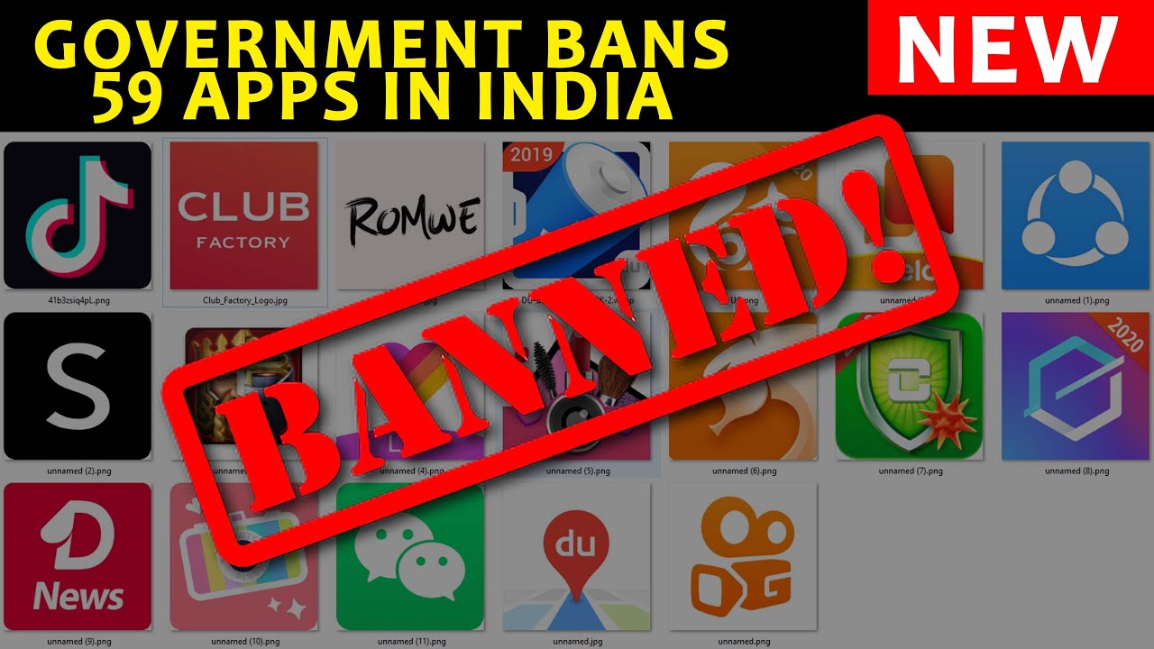 Government Bans 59 Apps in India | TikTok BAN In India - YouTube