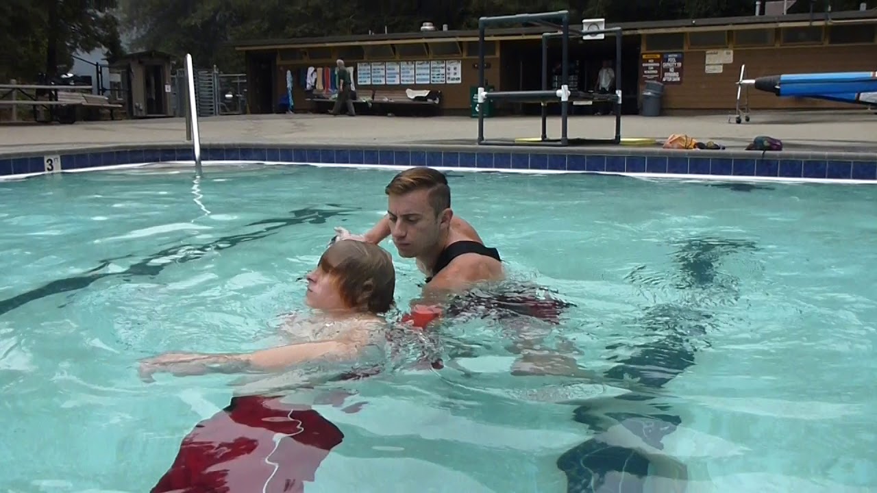 Lifeguarding Drill: In-water Ventilation, Pool Single Rescuer ...