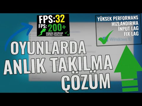 OYUNLARDA ANLIK FPS DÜŞÜŞLERİ VE İNPUT LAG ÇÖZÜMÜ (YENİ YÖNTEM)