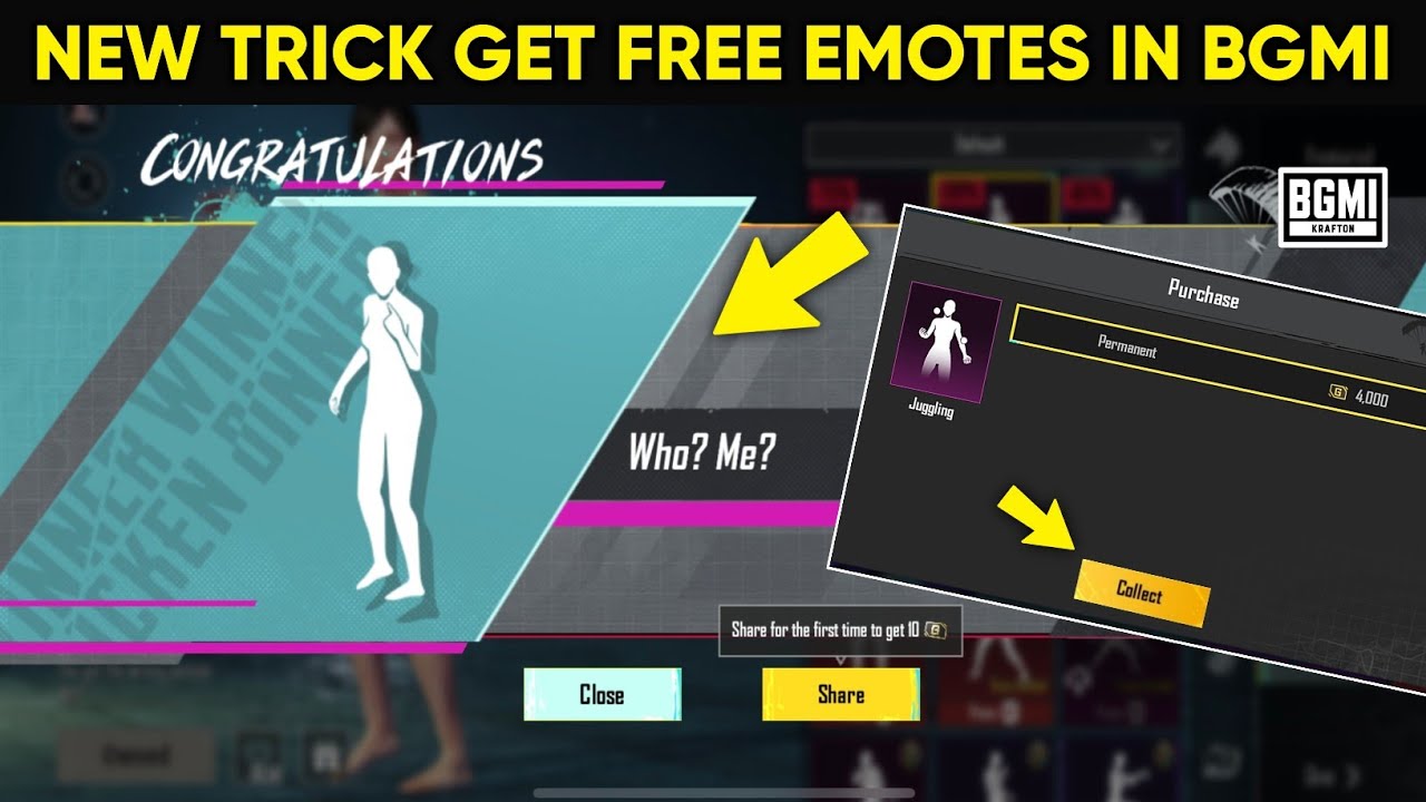 😱Hidden Rare Emotes Shop in Bgmi | Get Free Mythic Emotes in Bgmi ...